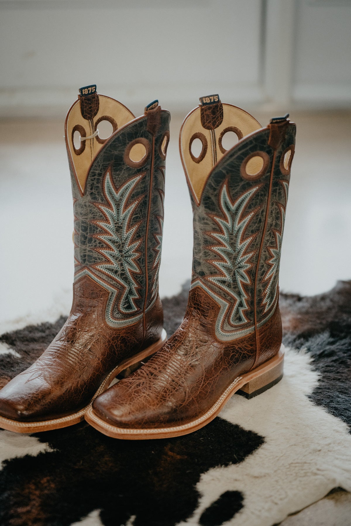 13" 'Walton' Brown Men's Hyer Cowboy Boots (Size 9-12/ D & EE Widths ...