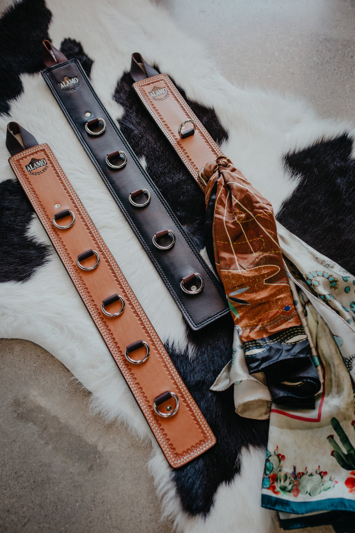 Leather Wild Rag Holders (2 Colours) – Cold Cactus Inc.